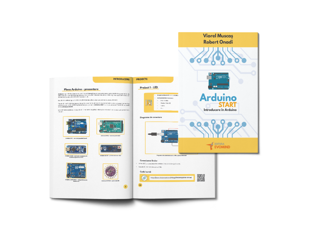 Cartea Arduino START - Editura EVOMIND - EVOMIND.ORG